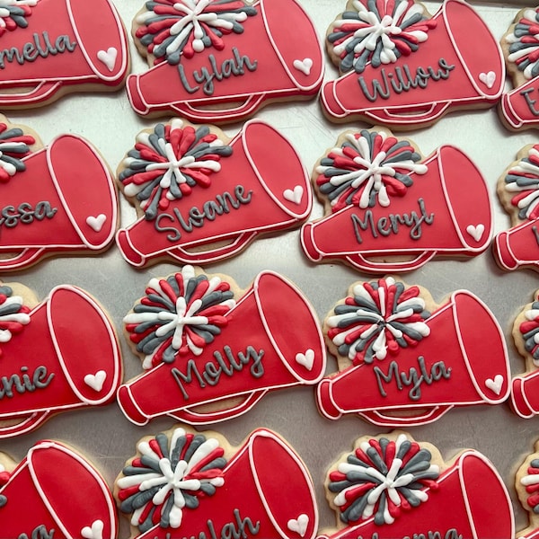 Cheer Megaphone & Pompom Cookie Cutter - Etsy