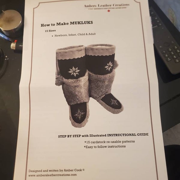 How to Make Mukluks ~ Step by Step Instructional Guides Easy Reusable ...