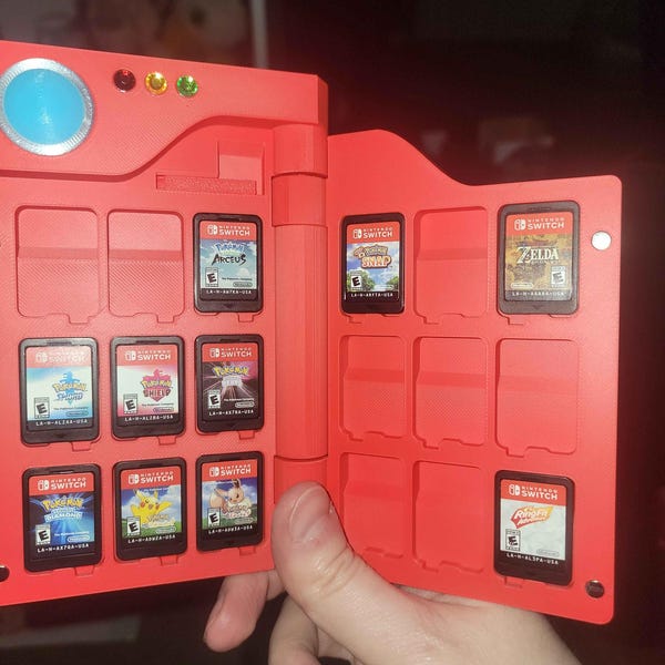 Pokedex Nintendo Switch / Switch 2 Game Cartridge Case Storage Display ...