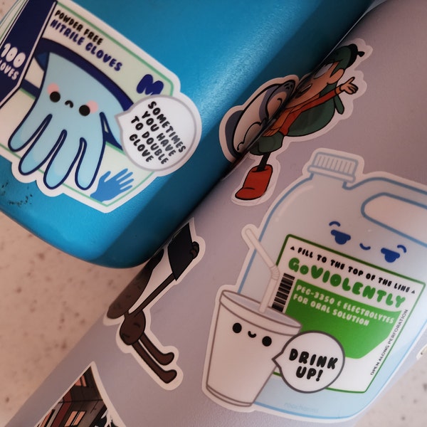 Goviolently Vinyl Sticker, Nurse, Nursing Student, Endoscopy, GI ...