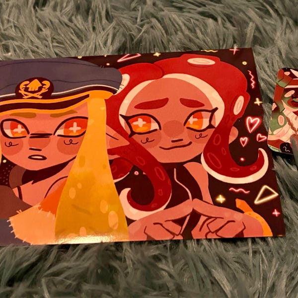 Splatoon Octo Expansion Pairs Prints - Etsy
