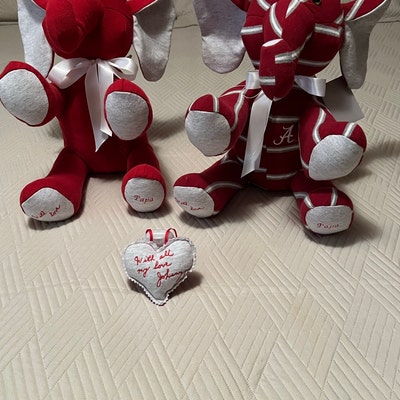 Memory Elephant With Handwriting Embroidery Option - Etsy