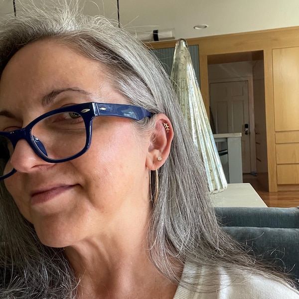 Titanium Sparkly Umber Cz Threadless Push Pin Labret, Coffee Cz Flat ...