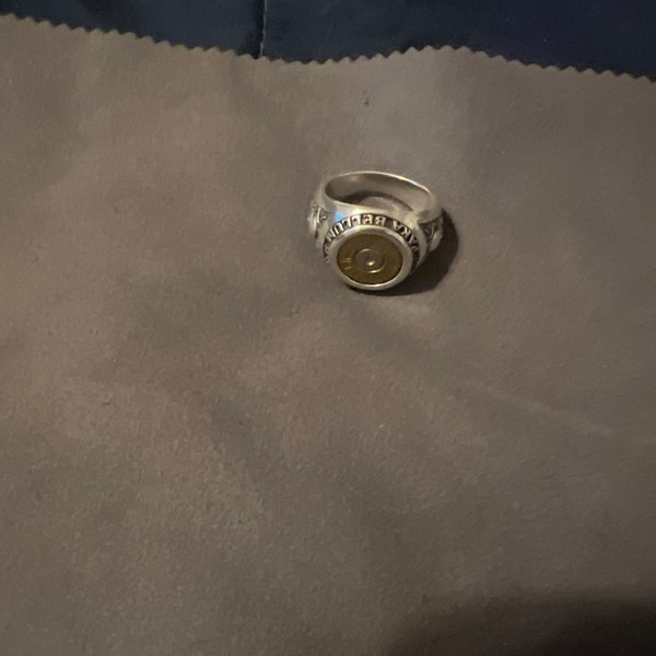 Bellum Ring .45 Acp (925 Sterling Silver) Bullet Ring "si Vis Pacem ...