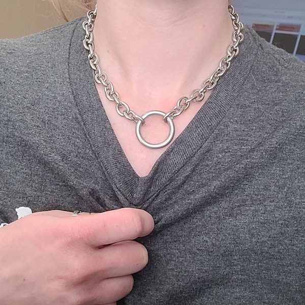 Vuro Silver Chain Link Bracelet in Stainless Steel Grunge Aesthetic ...