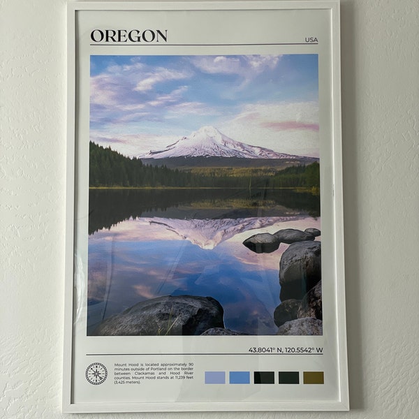 Real Photo, Oregon Print, Oregon Wall Art, Oregon Poster, Oregon Photo ...