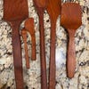 Wooden Kitchen Utensils Set - Large Flipper, Small Flipper, Cooking ...