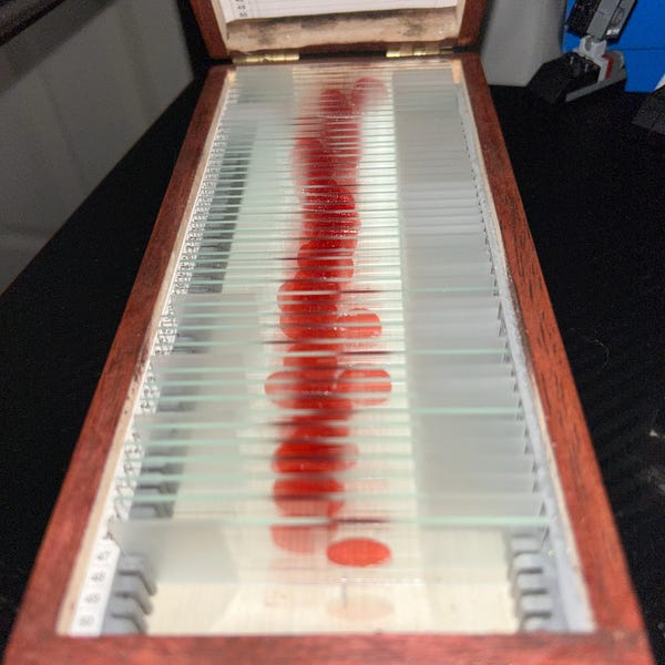 Blood Slide Box Dexter Morgan Resurrection - Etsy