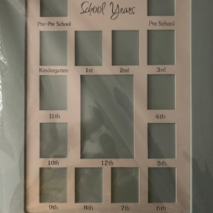 My School Years Photo Frame/ Graduation/ Pre-school/ High School/ Pre K ...