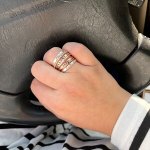 Stackable Rings Cursive Font Stackable Name Ring Name Ring Personalized ...