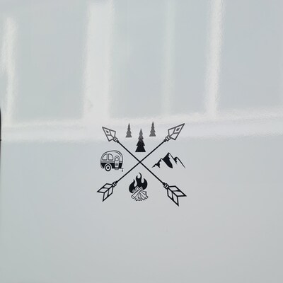 Camping Decal Adventure Decal Camper Stickers Adventure - Etsy