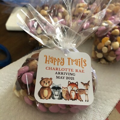 Happy Trails Tags,happy Trails Baby Shower Tags,trail Mix Tags,happy ...