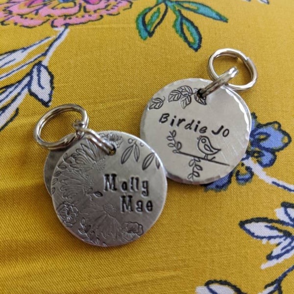 Custom Dog Tag- Pet ID Tag- Cat ID Tag - Little Birdie - Etsy
