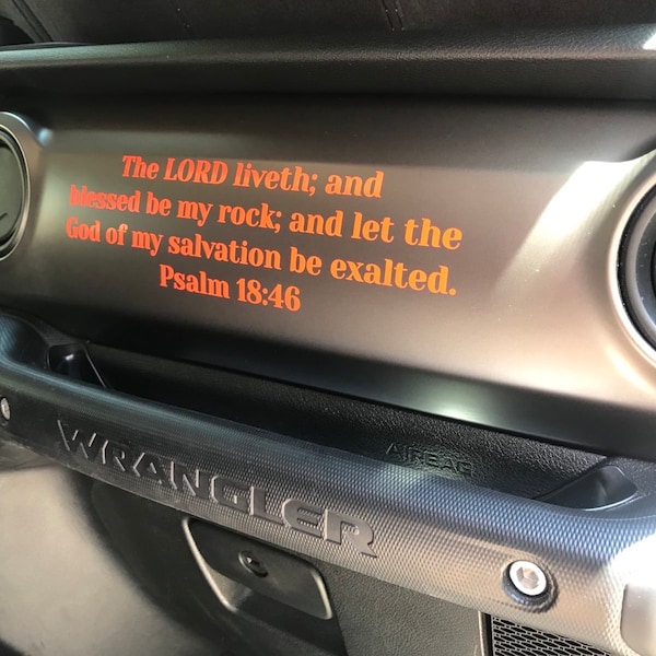 CUSTOM Bible Verse Car Decal - Custom Christian Sticker - Personalized ...