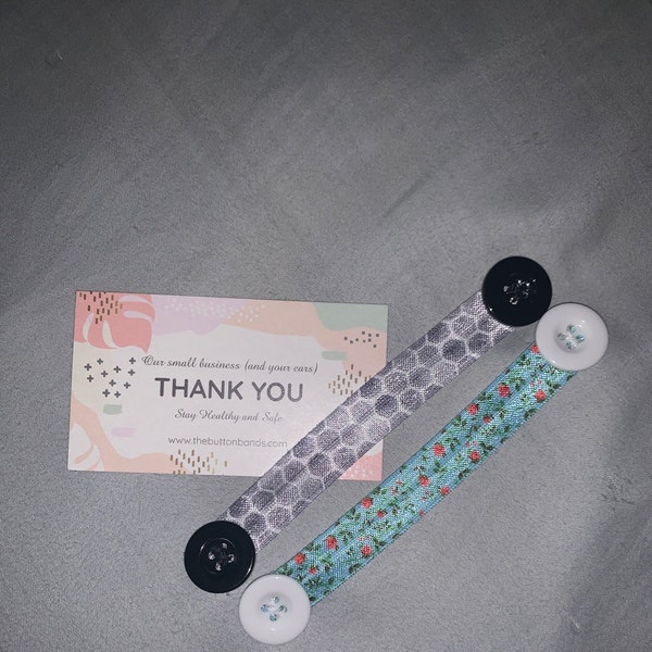 Ear Savers for Face Masks, Elastic Face Mask Extensions With Button for ...