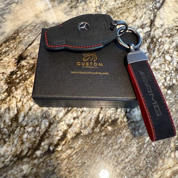 Premium Genuine Carbon Fiber AMG Key Fob Cover Pack for Mercedes A45 ...