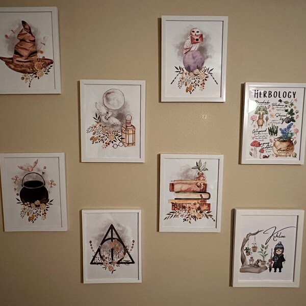 Wizard Inspired Prints Set You Get All 6 Prints Great for House Decor ...