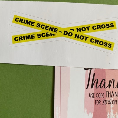 Crime Scene Tape Stickers, True Crime Podcasts Stickers, Funny Stickers ...