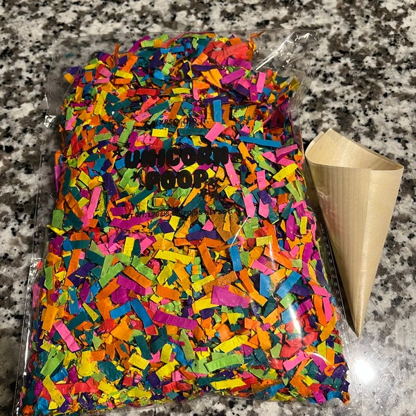 Unicorn Poop Confetti Biodegradable Rainbow Confetti - Etsy UK