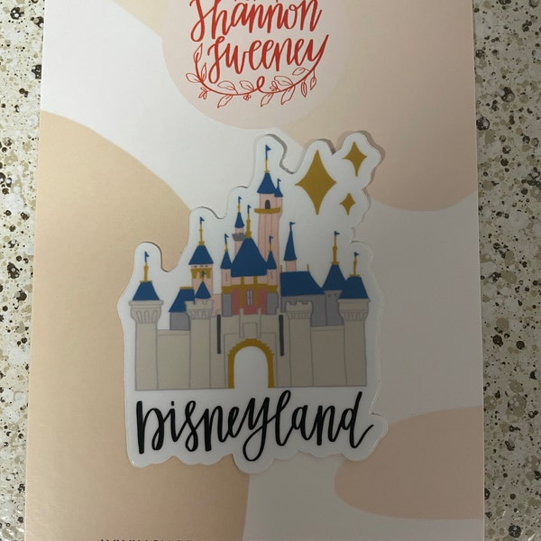 Disneyland Castle Sticker+ FREE SHIPPING, Disney Waterproof Sticker ...