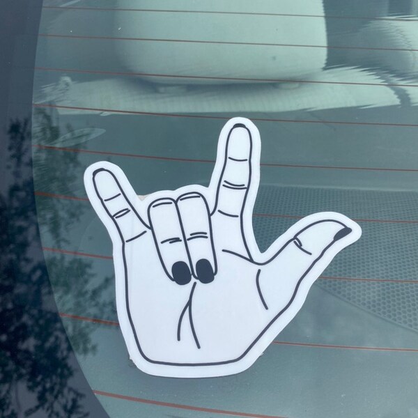 ILY ASL Stickers | Woman's Hand Stickers | ASL | I Love You | Sign ...