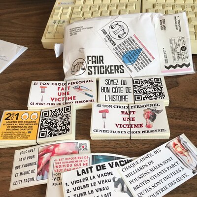 Vegan Sticker Animal Activism is a Moral Obligation Sticker Activist ...