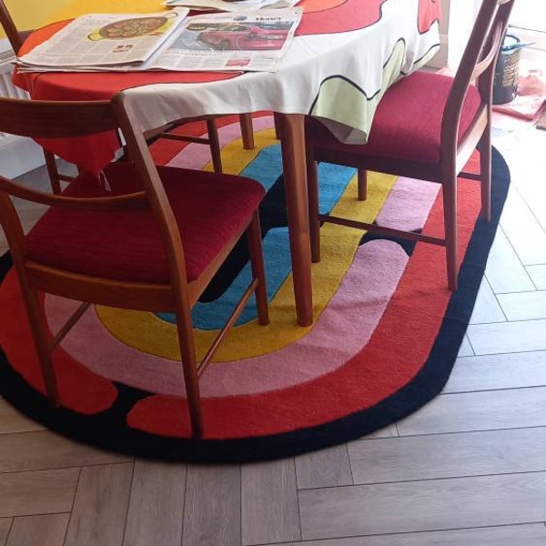 Tibetan Tiger Rug Tibetian Tiger Carpet Desingn Rug in Tye Dye Pure ...