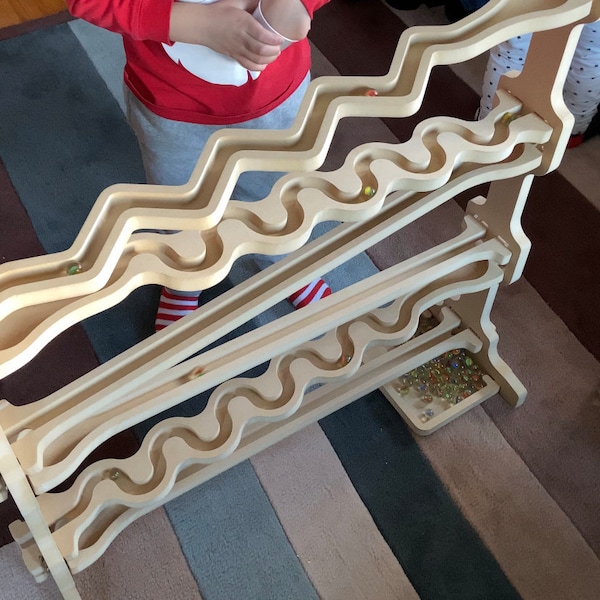 Wooden Marble Run - Etsy