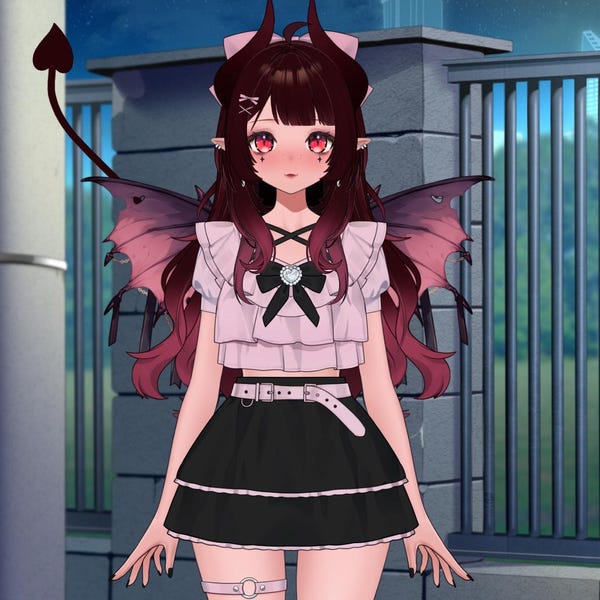 Reactive Rigged Succubus Wings for Vtube Studio - 5 Wing Sets - Vtuber ...