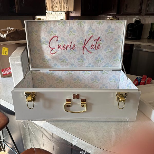 Personalized Keepsake Trunk Storage Solution for Wedding Memory Box ...