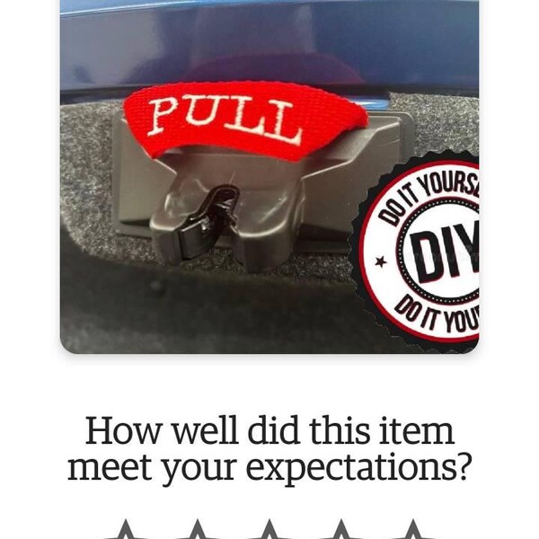2015+ Mustang DIY - Trunk Pull Tab Only - Etsy