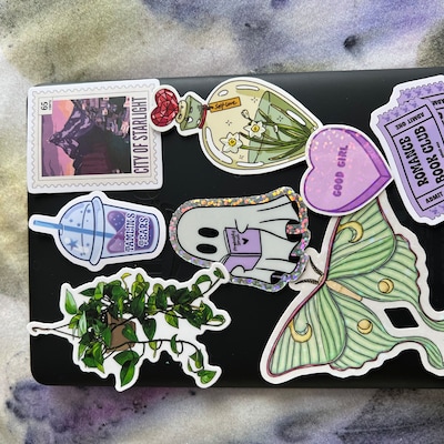 Aesthetic Plant Sticker Pack 4pc Herb Sticker Pack Witchcore Sticker ...