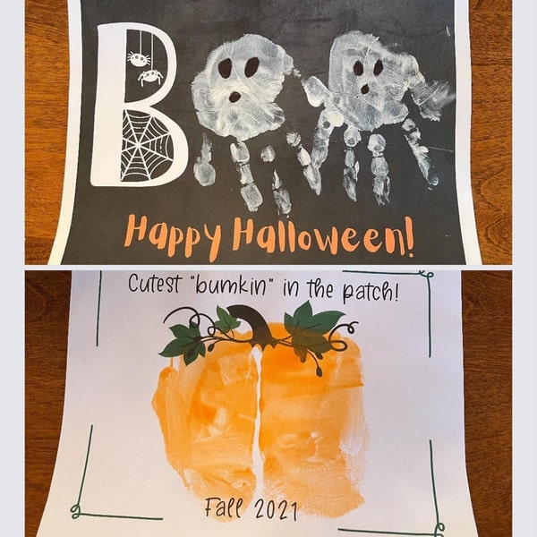 Halloween DIY Craft Printable, Cutest Bumkin in the Patch, Baby's First ...