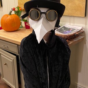 Printable Paper Plague Doctor Mask Spy Vs Spy Bird Mask DIY Foldable ...