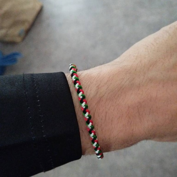 Woven Buddhist Lucky Rope Bracelet for Men or Women Tibetan Knots ...