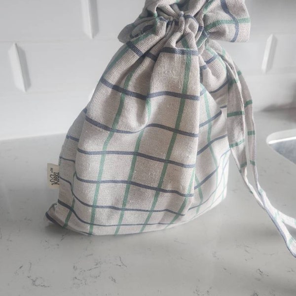The Original Keeki Bag - Beeswax Lined Linen Storage Bag - Etsy