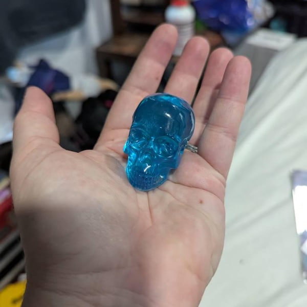 Small Resin Skulls | Skull Decoration | Epoxy Skull | Human Skull (2 ...