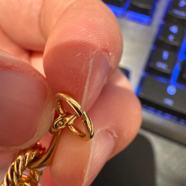 14x8mm Pendant Charm Enhancer Converter Bail Openable With Safety Latch ...