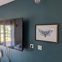 Celestial Raven Bird Wings Illustration Art Painting Print, Astrology ...