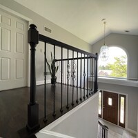 Satin Black Gothic Iron Balusters 9/16 Hammered - Etsy