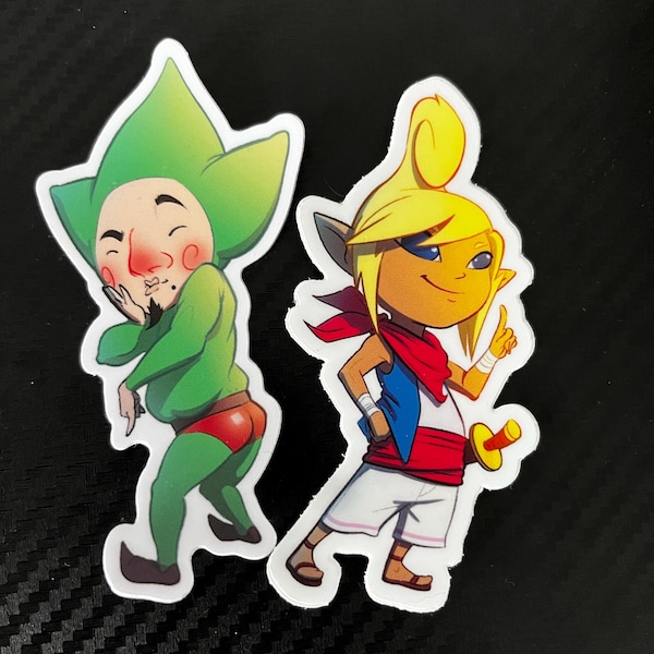 Wind Waker - Die-cut Vinyl Stickers - Link/tingle/tetra - Etsy