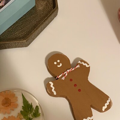 4 3/4 Gingerbread Man Bowl Filler, Christmas Decorations, Holiday Decor ...