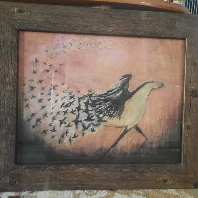 Raven Wind Art Print Crows With Powerful Woman Shaman Rider - Etsy