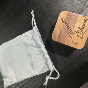 Custom Wooden Guitar Picks Box,personalized Guitar Pick Holder Storage ...