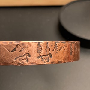 Copper Gift for Man Engraved Copper Bracelet Personalized | Etsy