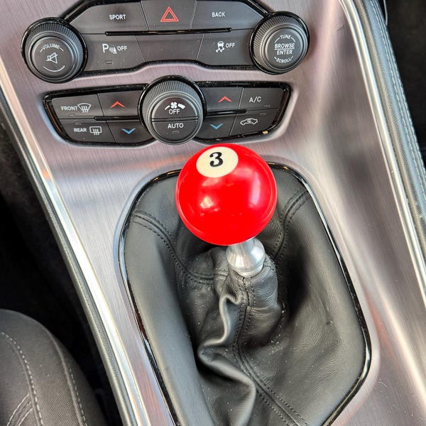 Billiard Pool Ball Shift Knob Threaded Gear Shifter Shifting Exact Fit ...