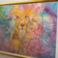 Hirschgeist Tier Kunstdruck / A3 - Etsy.de