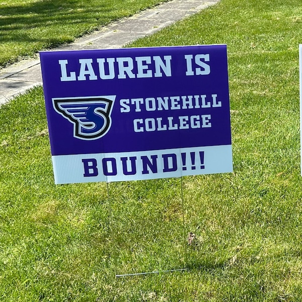 College Bound Yard Sign Senior Graduation Sign College Bound Gift ...