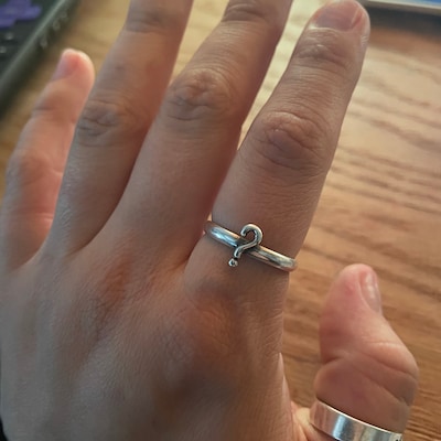 Question Mark Ring, Punctuation Jewelry, Grammar Ring, 24K Gold or ...