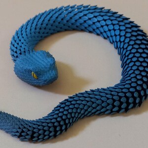 Snake Figure Toy Animal Articulated Model Viper Large - Etsy